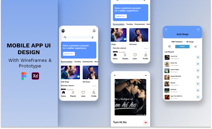 Do modern app mock ups and designs with prototypes by Ahmadimran_098 ...