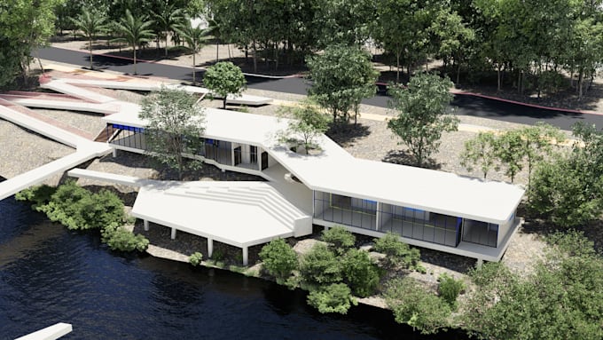 Create a render for your architectural model by Kingkirikou | Fiverr