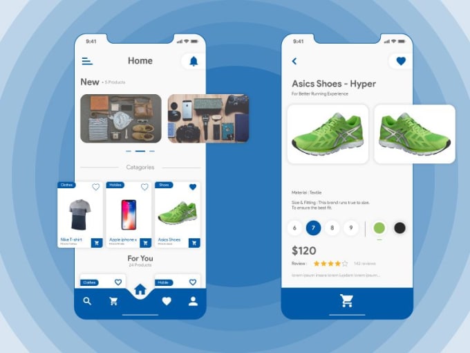 Create a responsive ecommerce flutter app by Techappbyumair | Fiverr