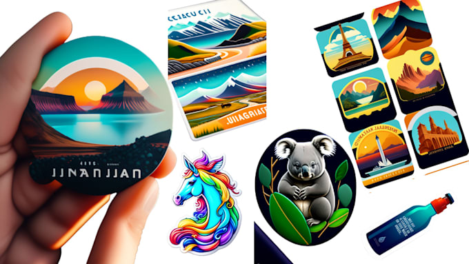 Create eyecatching stickers to decorate your world by Ayush_work | Fiverr