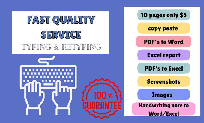 Retype documents, convert pdf to word excel, copy past by Ahanufa123 ...