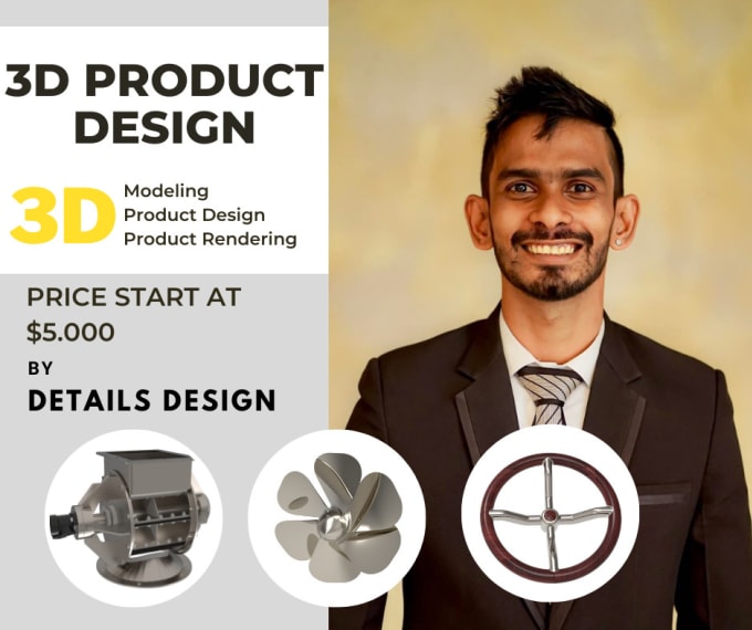 Do 3d cad modeling, cad design, 3d printing, stl, dxf, obj by Sachinhads | Fiverr