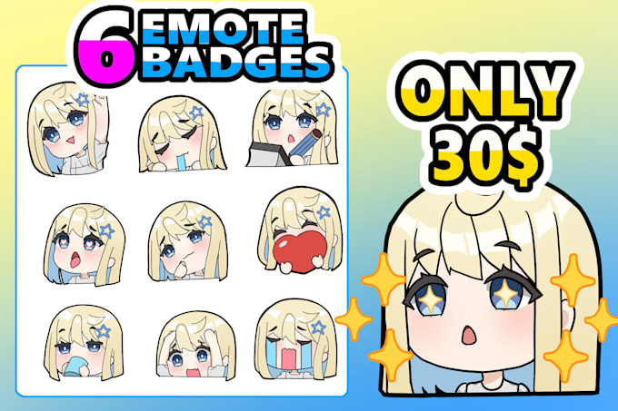 Create custom cute and chibi twitch emotes for your stream by ...