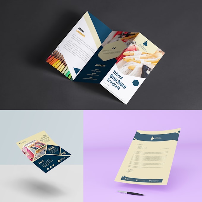 Design amazing stationery for your brand by Ayeshaumair109 | Fiverr