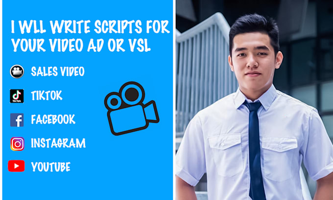 Write script for your video ad or vsl by Minhlong244 | Fiverr