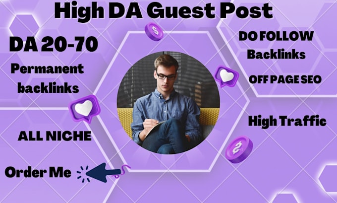 Publish your guest posts on high da and pa websites by Umairalie | Fiverr