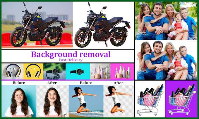 Professionally remove bulk backgrounds from photos and product images by Dreamlight77 | Fiverr