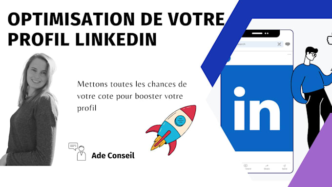 Je vais optimiser votre profil linkedin pour le booster by Adelinelrt | Fiverr