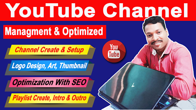 Create and setup youtube channel with professional design by Andher_yt ...