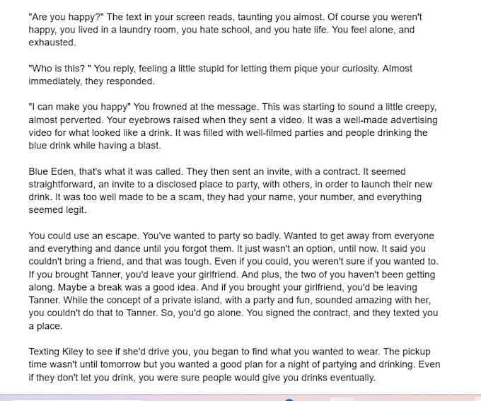 Write something for you by Sevisnape0911 | Fiverr