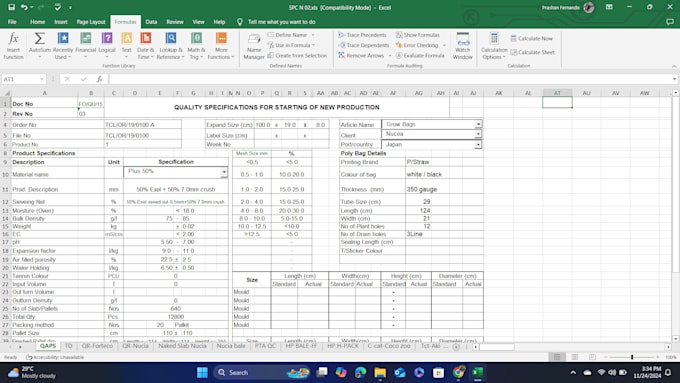 Create custom excel formulas to automate your task by Shaan_fernando_ | Fiverr