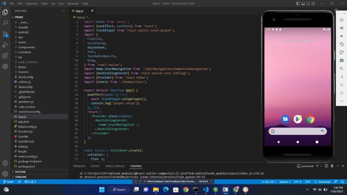 Develop Android Mobile Applications Using React Native By Jamzeb Solution Fiverr
