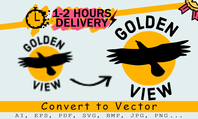 Convert your logo from a raster to vector file high resolution by ...