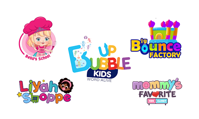 Design cute colorful logo for childcare, baby and kids brand by ...