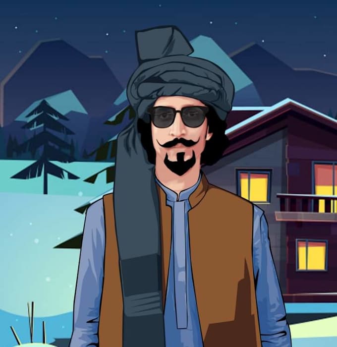 Custom avatar illustration potrait by Jibransharf1 | Fiverr