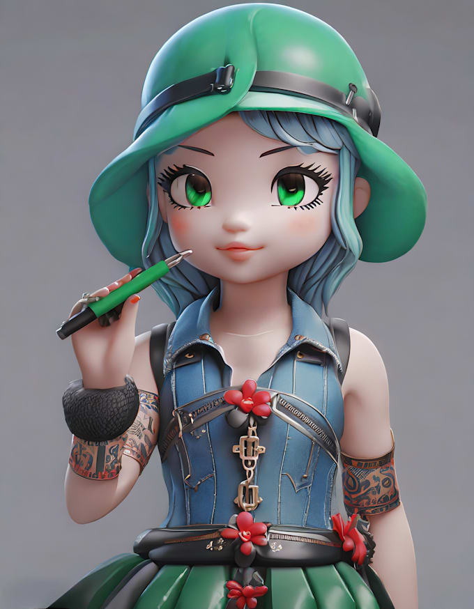 Make 3d character models for games or animation in a blender by Astudio ...