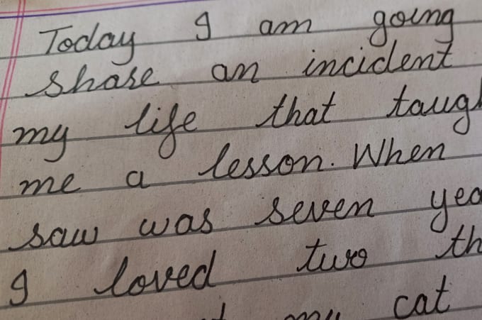 Handwrite notes and letters by Shehrozniazi | Fiverr