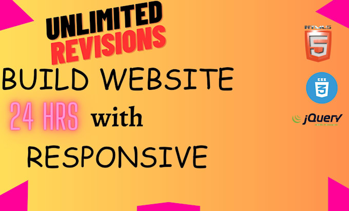 Create a custom website or landing page design with responsive by html css js by Web_kaiser | Fiverr