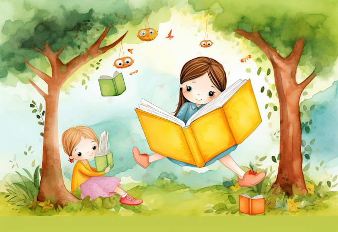 Draw cute illustrations for your children book ,kids designs by ...