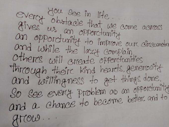 Handwrite notes and letters by Mahinurakther19 | Fiverr