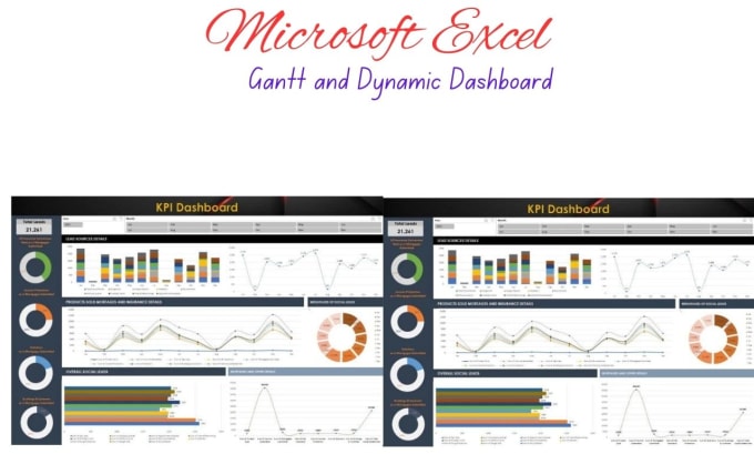 Create excel spreadsheets, beautiful looking dashboards in excel by Md ...
