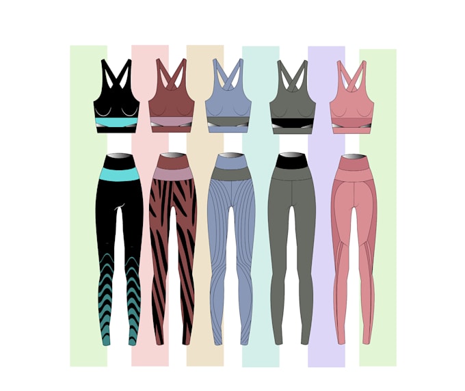 Design fashion activewear, yoga, sports and fitness wear by Zary05 | Fiverr