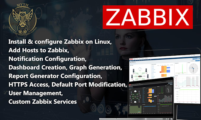 Install configure zabbix linux notification dashboard graph report ...