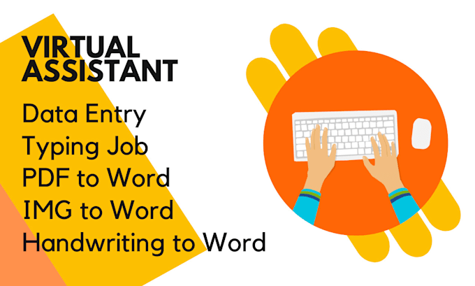 Be your virtual assistant for data entry, typing and copy paste work by ...