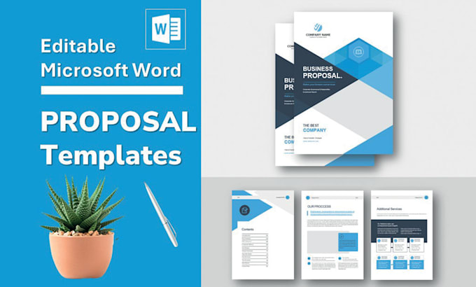 Design editable proposal word templates by Template_point | Fiverr