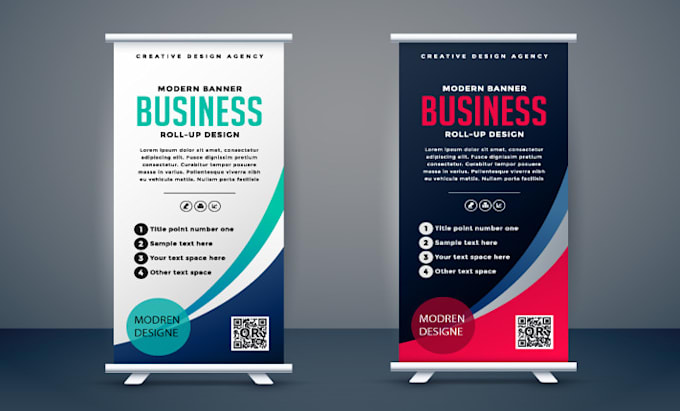 Design eyes catching, modern rollup, standee, pull up banner by ...