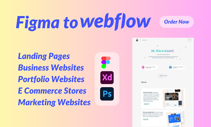 Develop webflow website from your figma or xd design by Kashifnazir376 ...