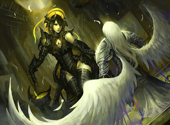 Make splash art and fantasy concept art dnd illustrations by Woucsora ...