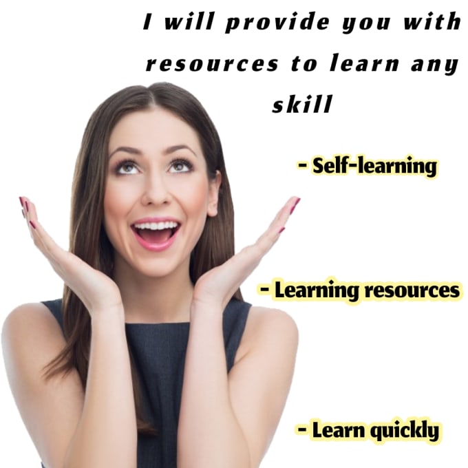 Provide you with resources to learn any skill by Elayyachi | Fiverr Provide you with resources to learn any skill by Elayyachi | Fiverr