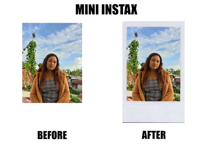 Change your normal photos into instax polaroids photos by ...