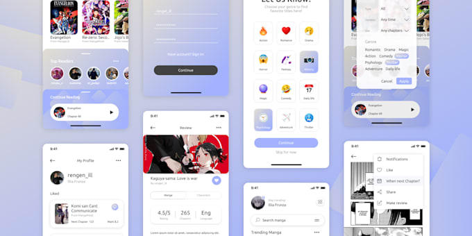 Do Modern Mobile App Ui Ux Design App Prototype Figma By Tolymbodesign