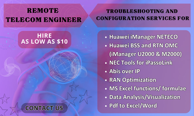 Be your remote telecom troubleshooting expert by Wanderer_4 | Fiverr