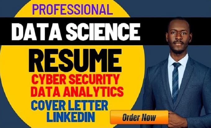 Construct data science, cyber security, data analytics resume, cover letter by Daveyduncan | Fiverr