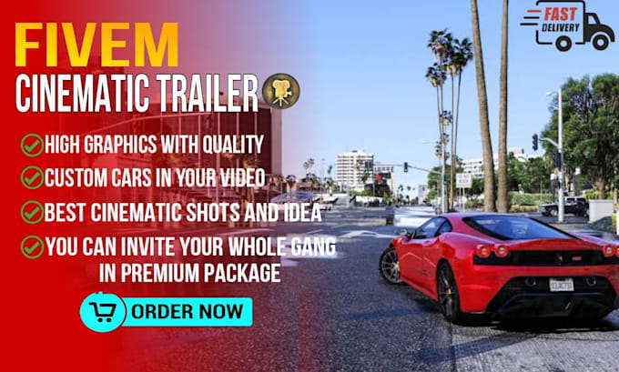 Make fivem cinematic with your rp character and gang by Dazzlinggaming ...