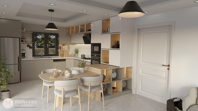 Create realistic renders for kitchen by Mimarna | Fiverr