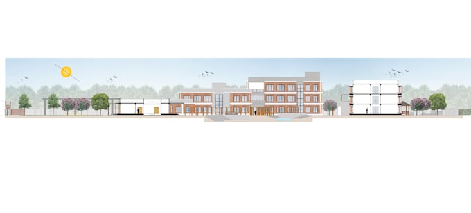 Render your architectural plans, sections and elevations in photoshop ...