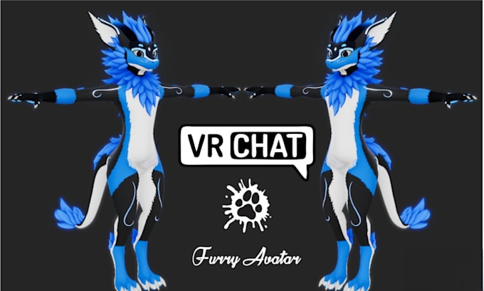 Create custom vrchat furry avatar anime 3d character modeling nsfw ...
