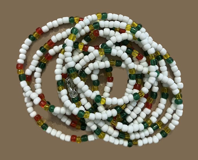 Handcraft waist beads beaded barefoot sandals and more by Das101 | Fiverr