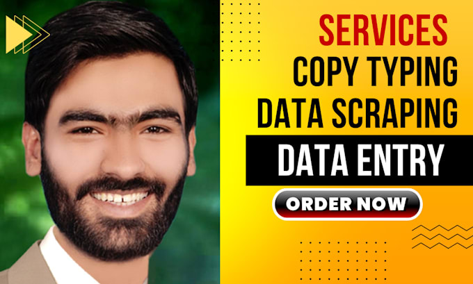 Data entry, excel, scraping, typing, copy paste work by Ahmedfarz33 | Fiverr