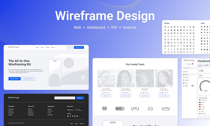 Design wireframes for your website in figma by The_umair | Fiverr