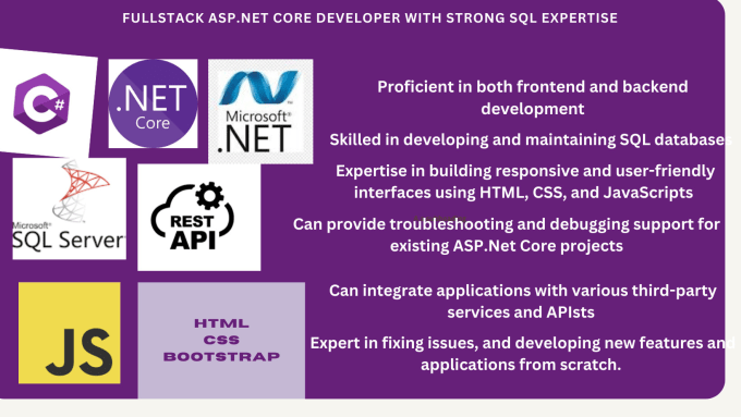 Develop fullstack asp core asp mvc mssql database design by ... Develop fullstack asp core asp mvc mssql database design by ...