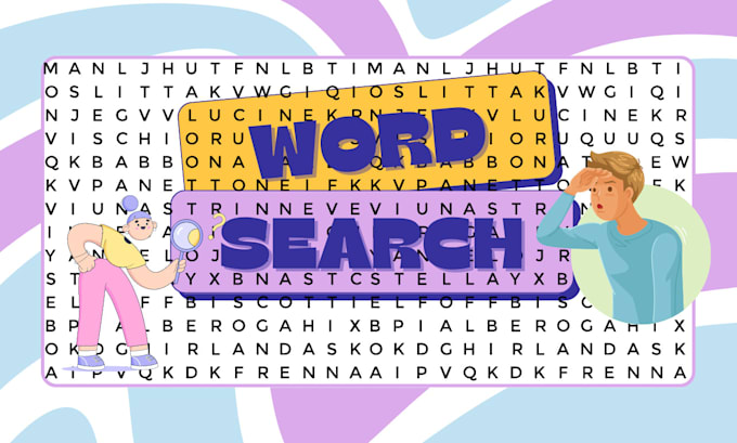 Design and create a unique word search puzzle on the subject of your ...