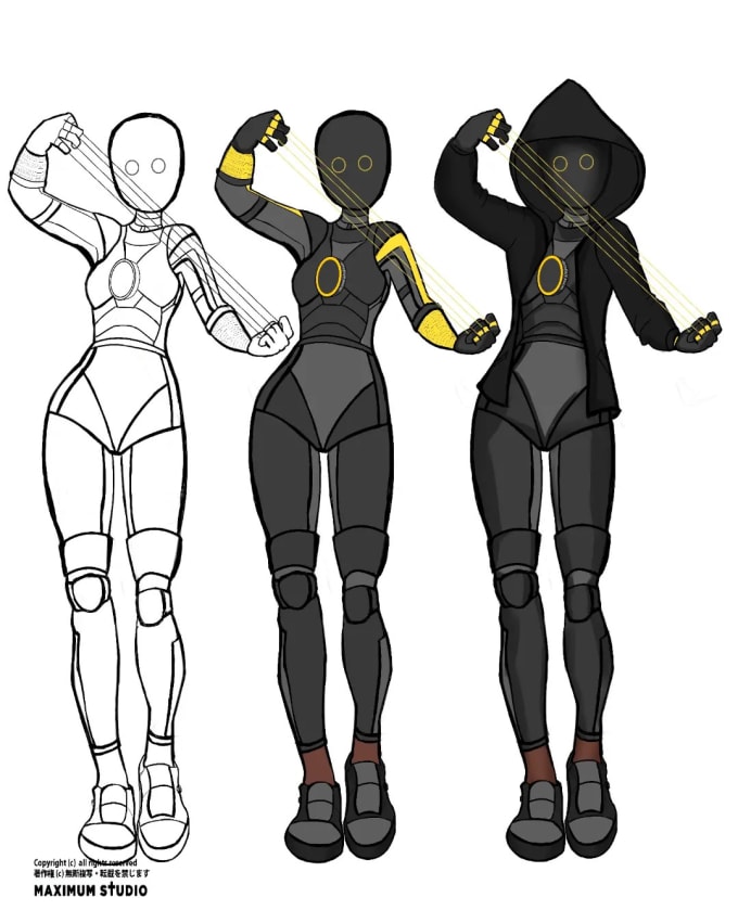 Darw any type of 2d character you imagine to life by Maximum701 | Fiverr