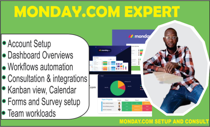 Setup advance monday,com, project automation monday, crm, integration ... Setup advance monday,com, project automation monday, crm, integration ...