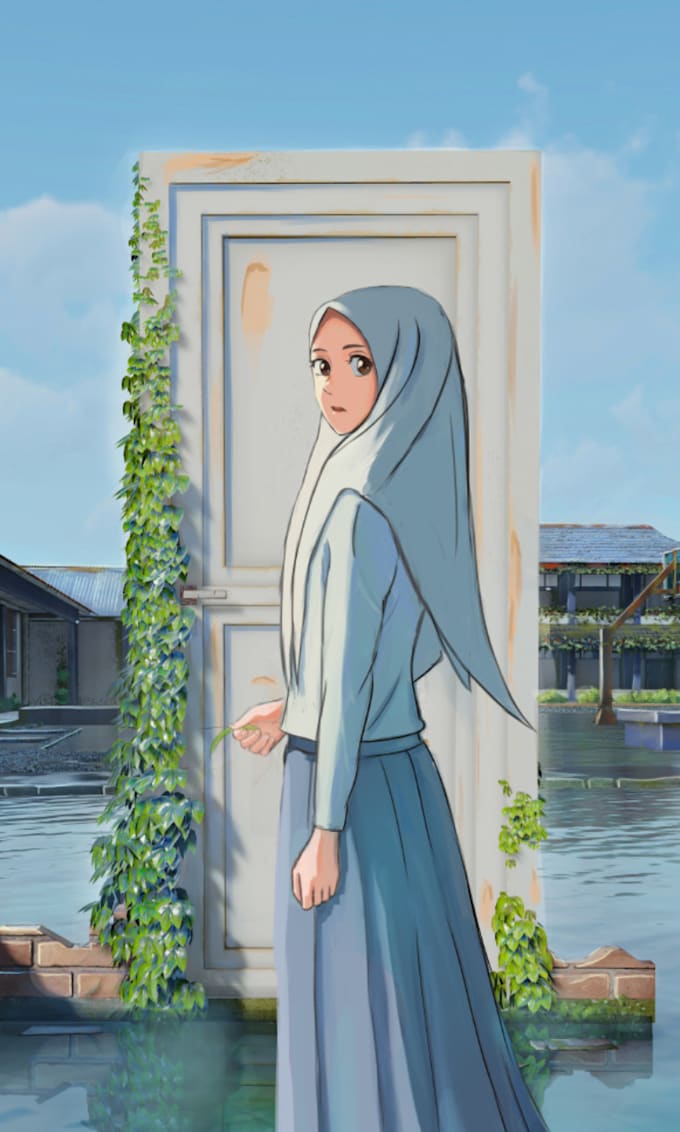 Draw your oc in anime scene and style by Imamulkhair11 | Fiverr