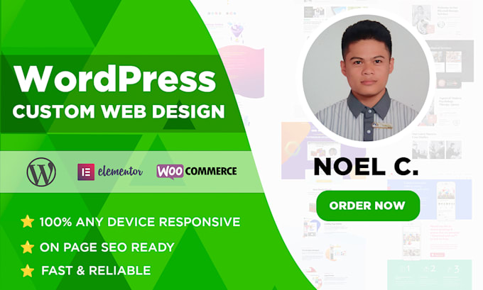 Create a custom wordpress web design with elementor pro by Ziqueunique12 | Fiverr